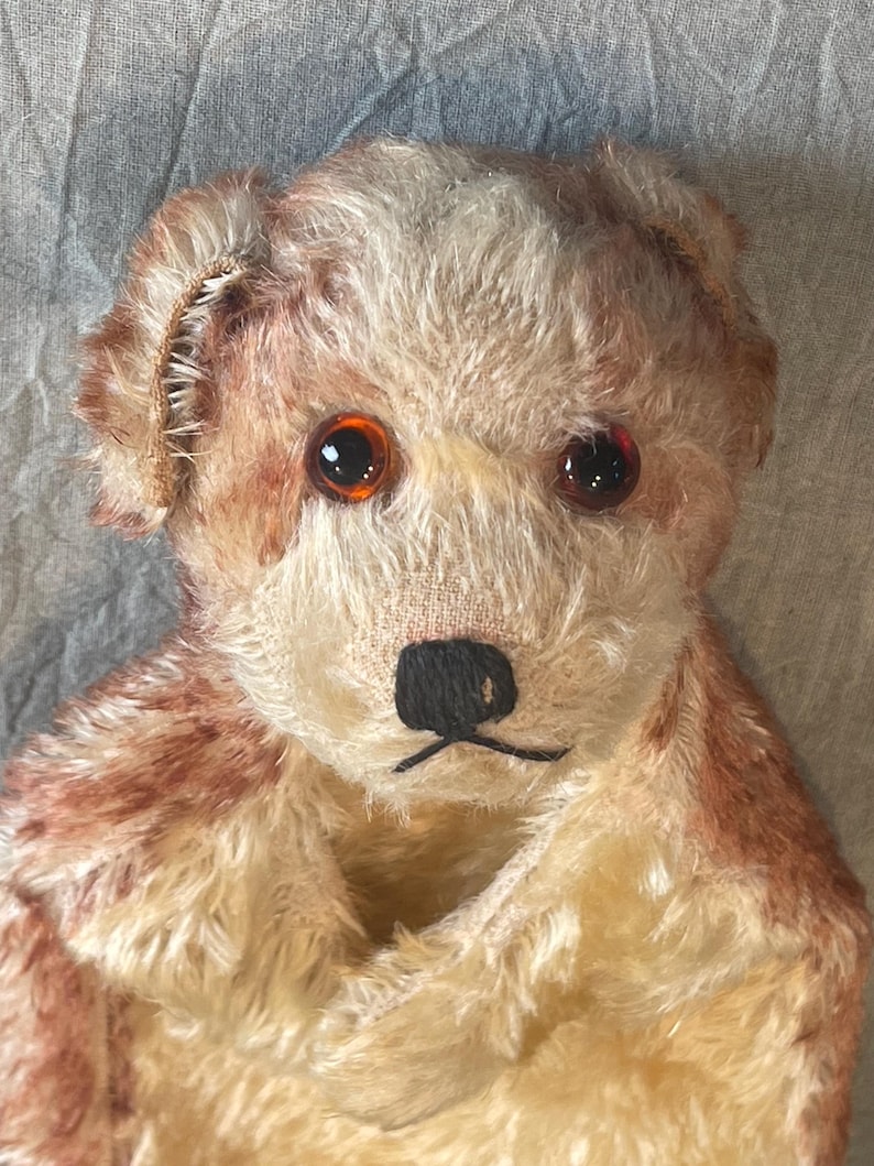 Rare Vintage Steiff Hand Puppet Puppy Molly 1950s With Button & Yellow ...