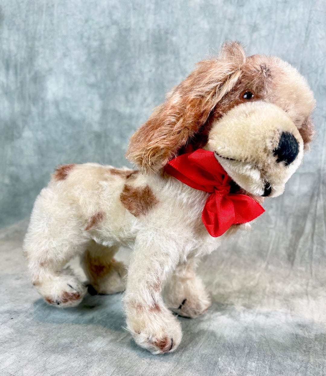 Steiff's BIGGEST Brown and White Standing Cockie Cocker Spaniel RARE - Etsy