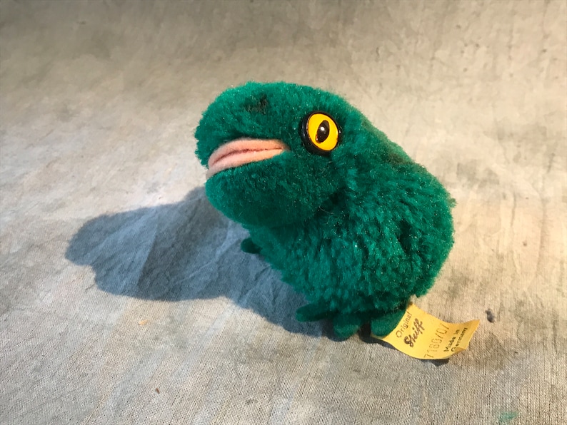 Steiff Woolen Frog Froggy WITH Button - Etsy