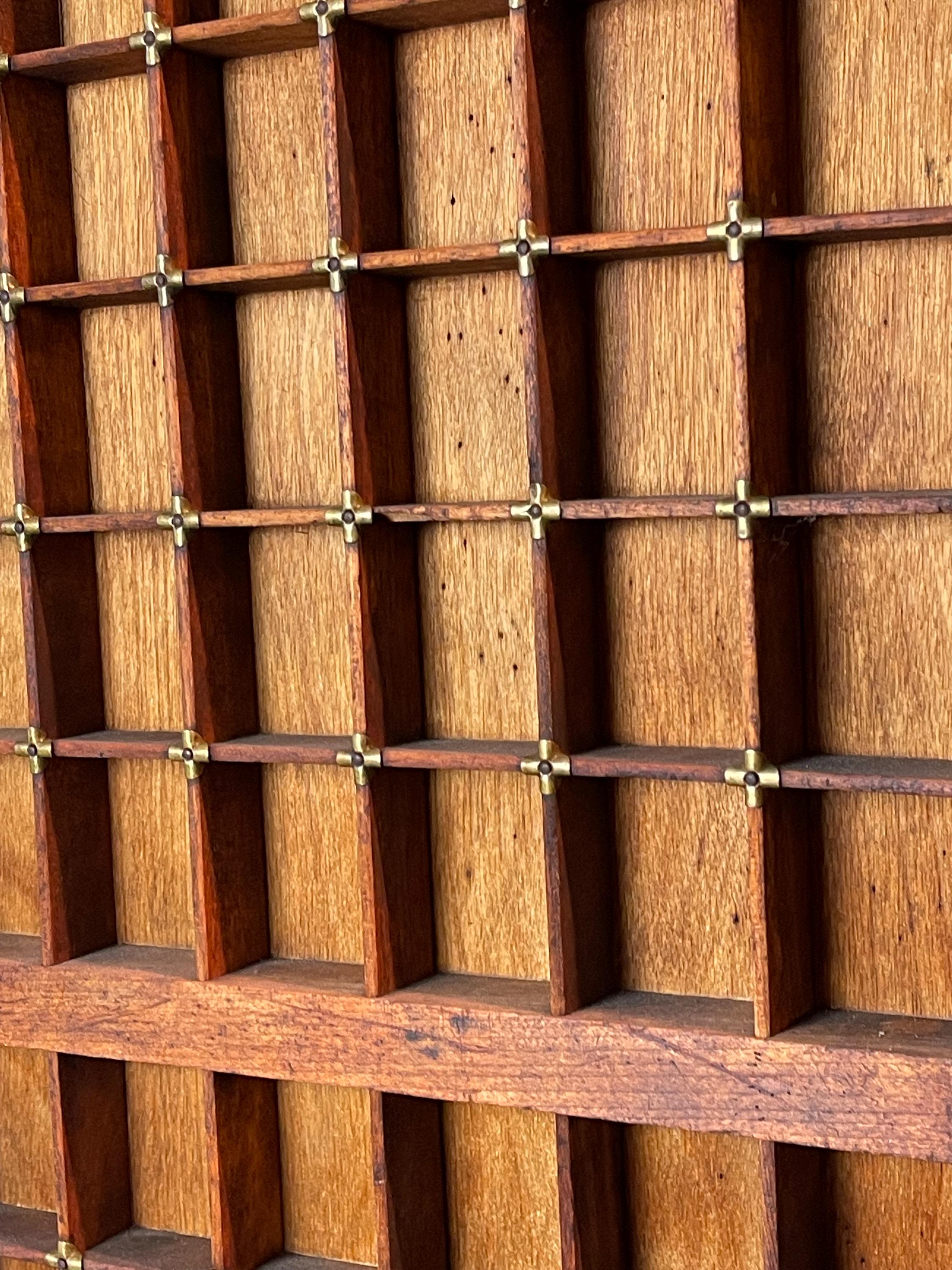 Antique Dutch Wooden Brick Mold | Oak Display Tray 1920s | Industrial ...