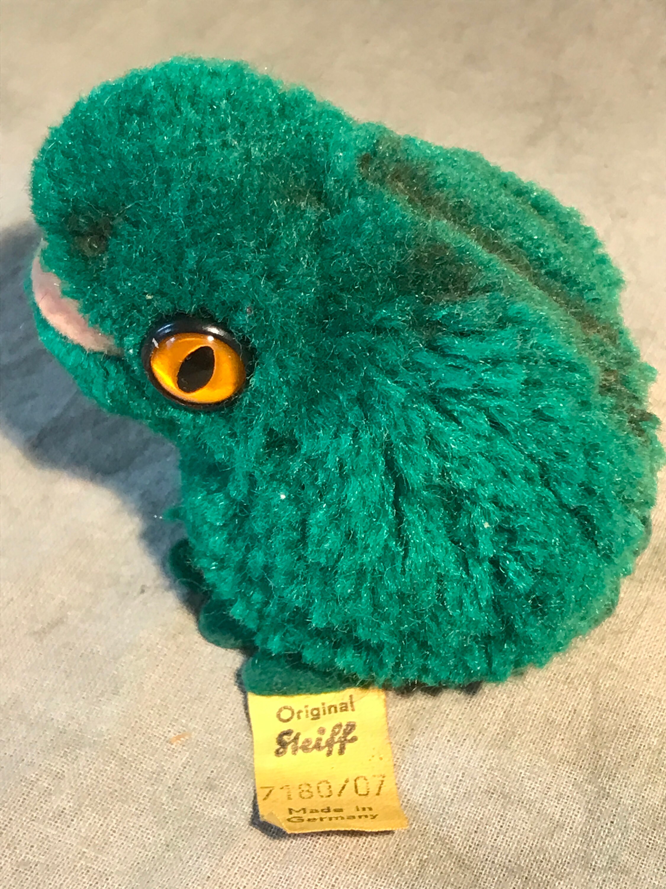Steiff Woolen Frog Froggy WITH Button - Etsy
