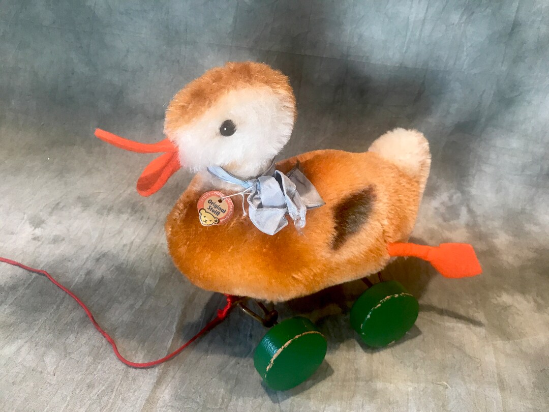 Steiff Duck on Wheels With All Ids - Etsy