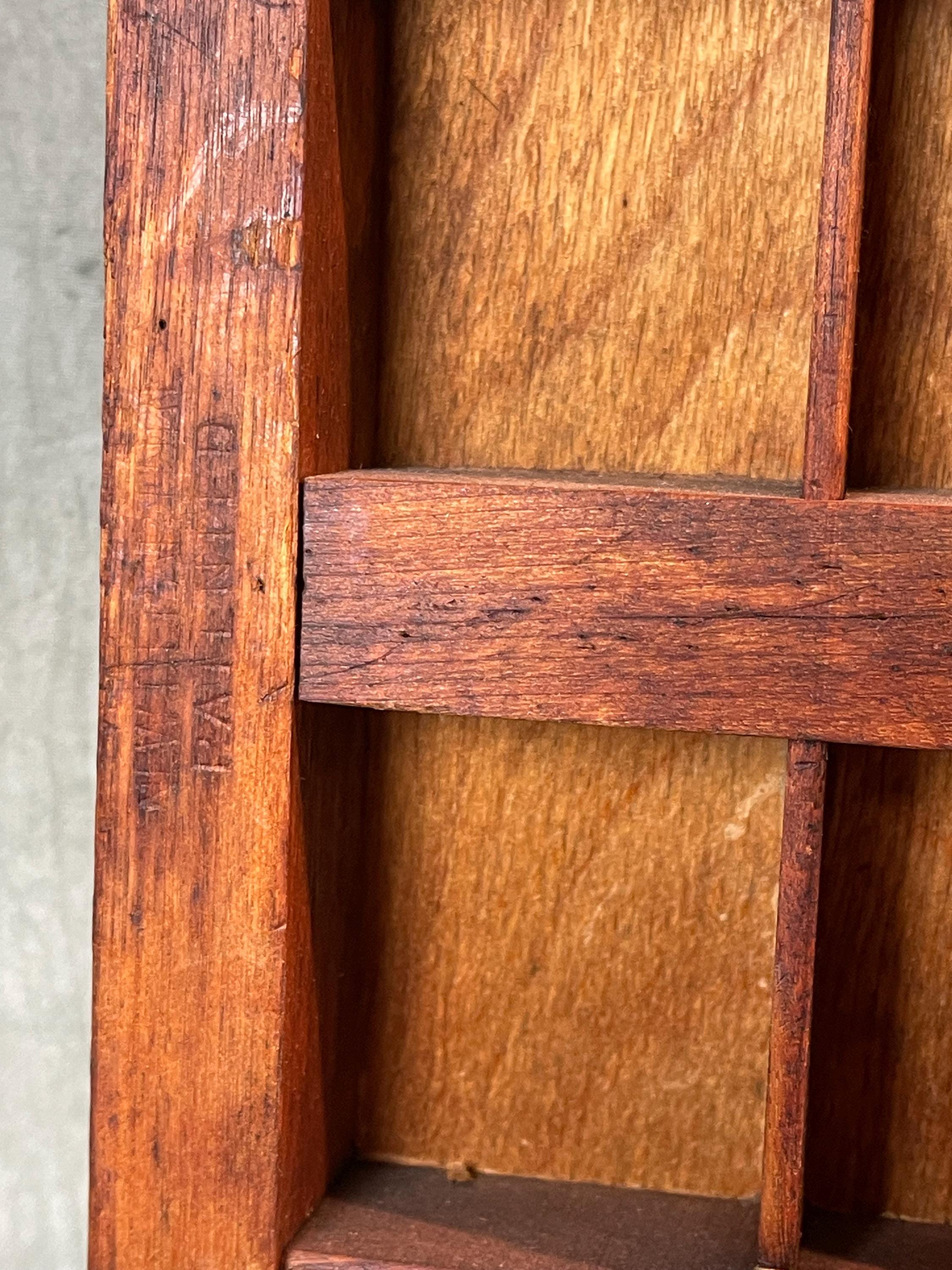 Antique Dutch Wooden Brick Mold | Oak Display Tray 1920s | Industrial ...