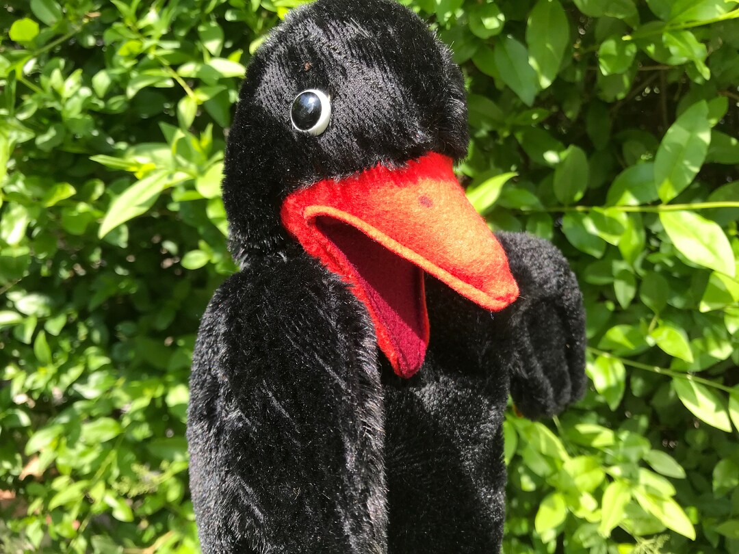 Steiff Raven Hand Puppet Hucky All Ids RARE - Etsy