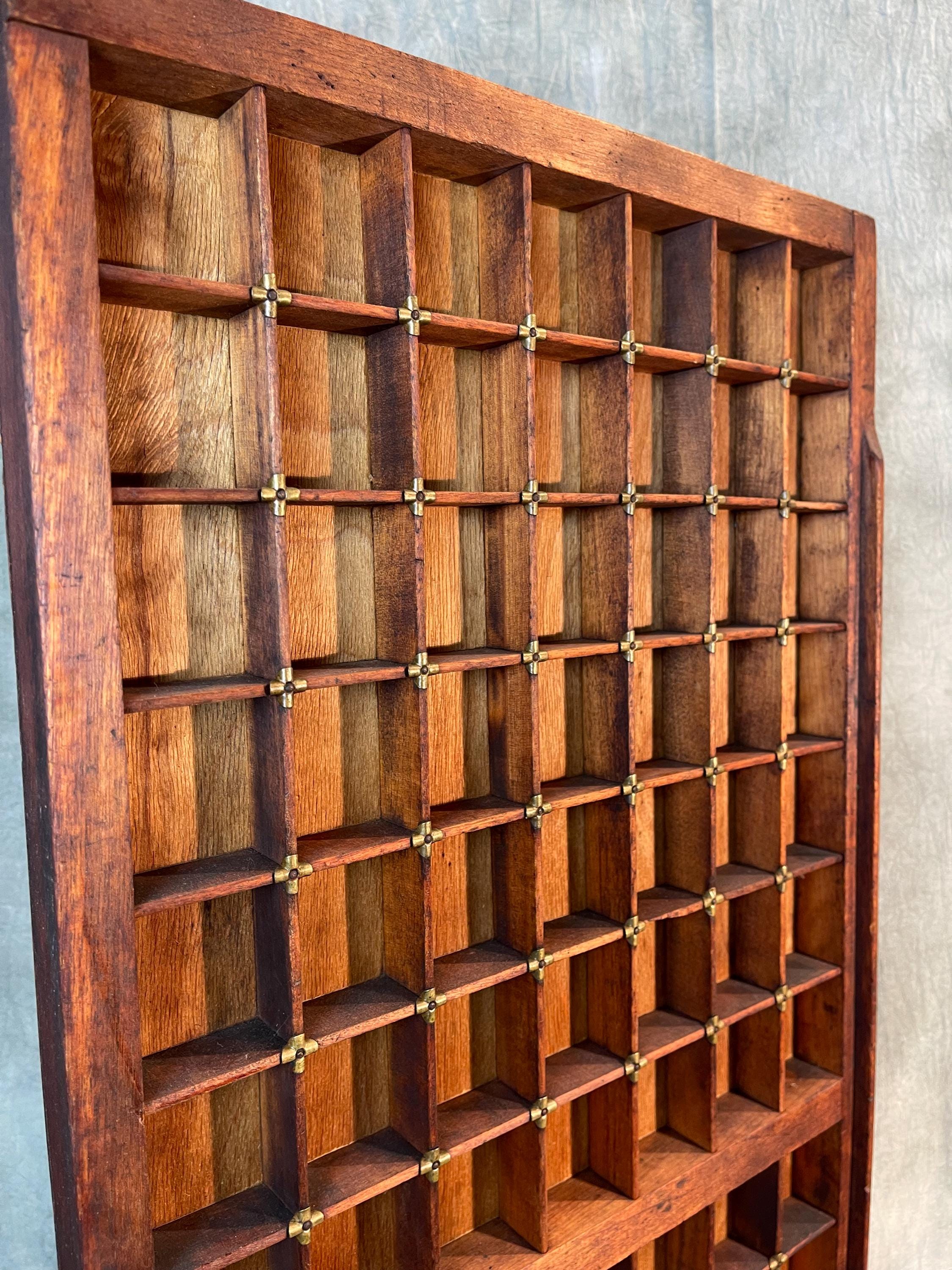 Antique Dutch Wooden Brick Mold | Oak Display Tray 1920s | Industrial ...