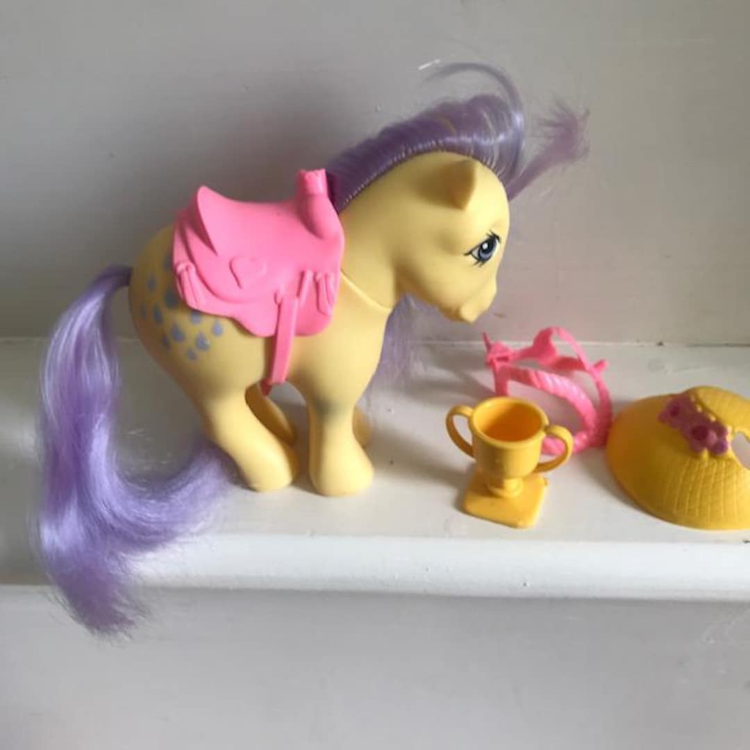Vintage G1 My Little Pony Lemon Drop 1982 With Accessories - Etsy