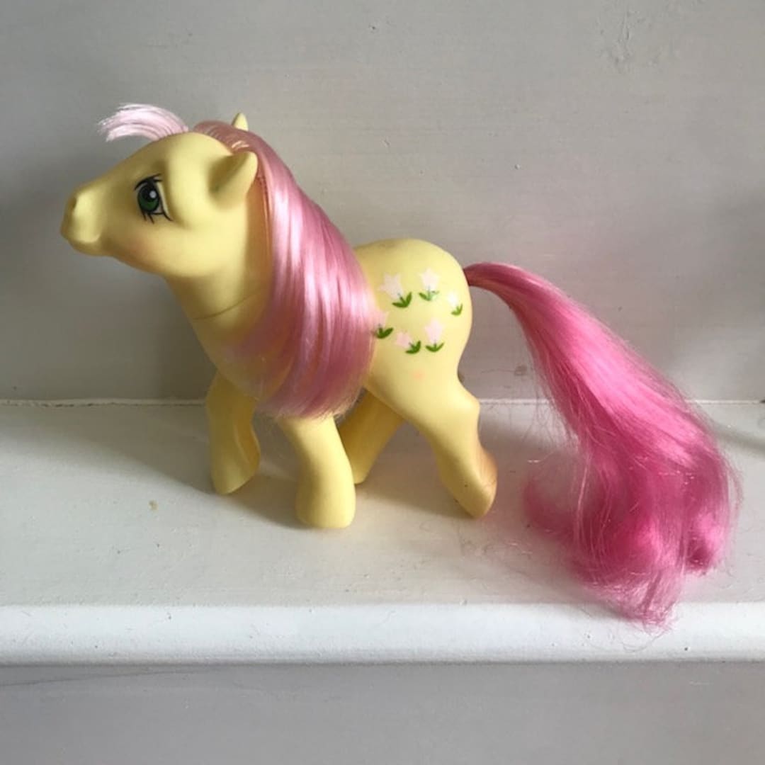 Vintage G1 My Little Pony Earth Pony Posey With Pink Tulips 1984 - Etsy