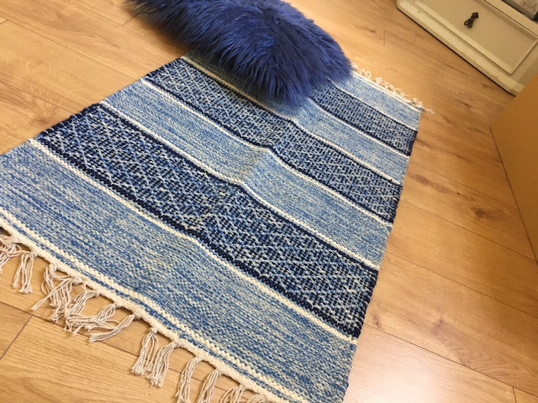 Birgit Cotton Swedish Design Trasmatta Rug 60 X 110 Cm Rare - Etsy