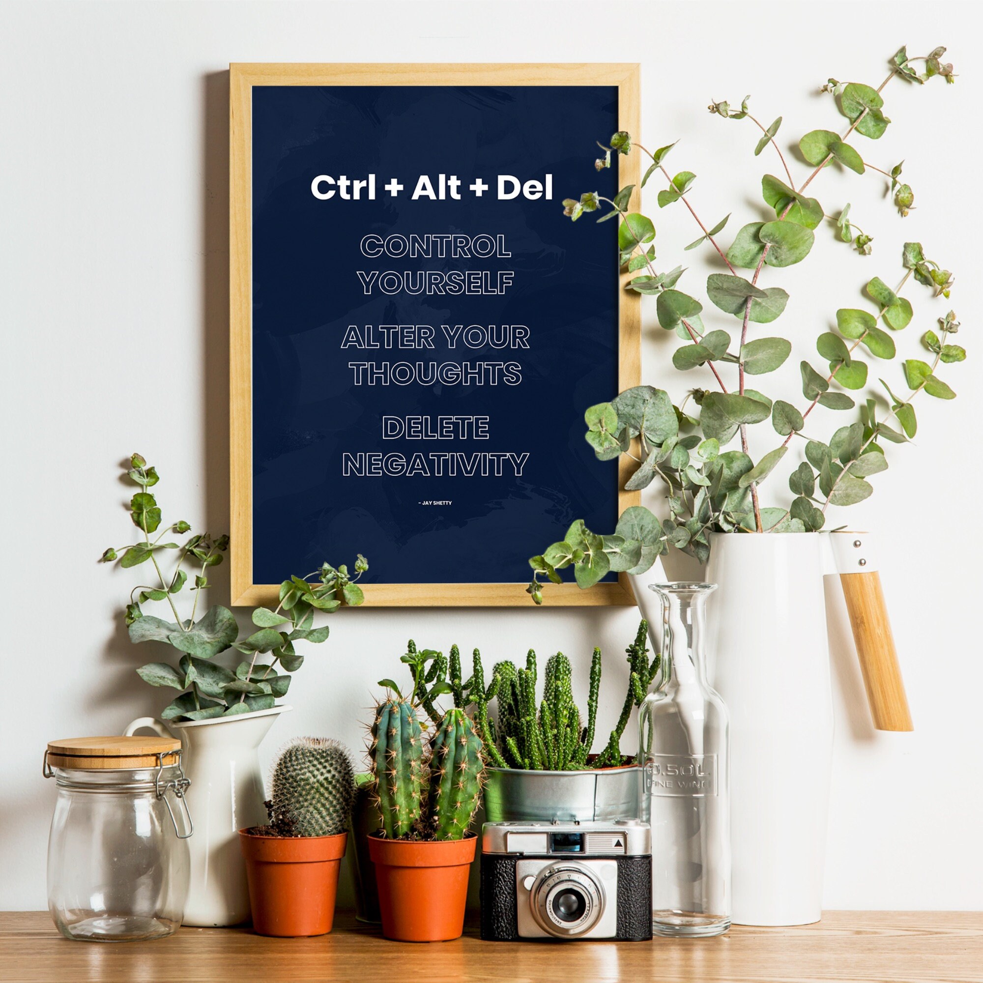 Jay Shetty Quote Ctrl Alt Del Quote Empowerment Quote - Etsy Nederland