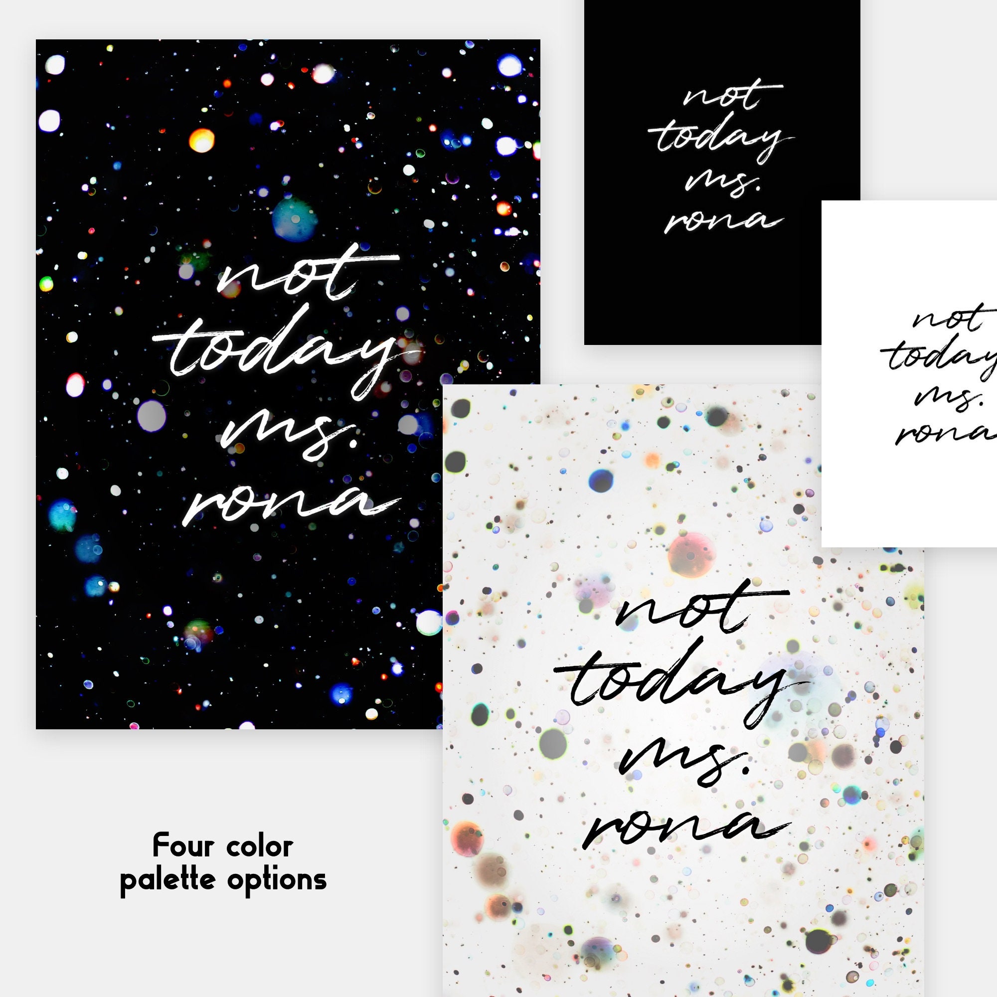 Not Today Ms. Rona, Mask Required Sign, Digital Download, Office Poster ...