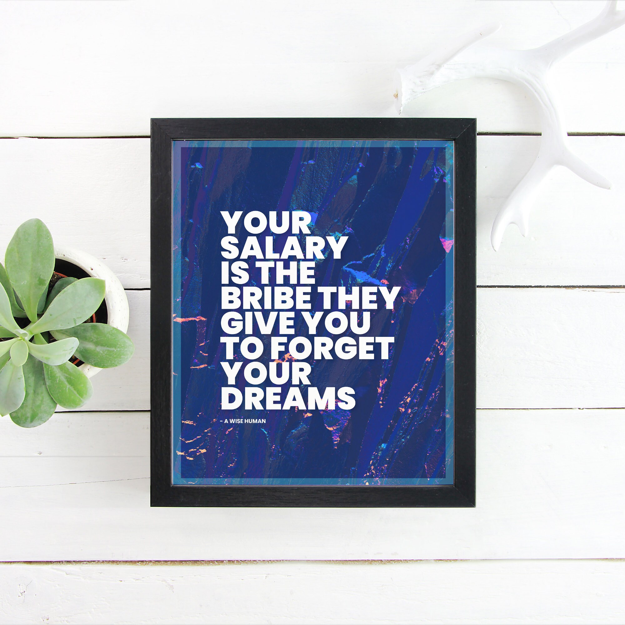 Salary Bribe, Wise Quotes, Quote Print, Quote Posters, Quote Wall Art ...