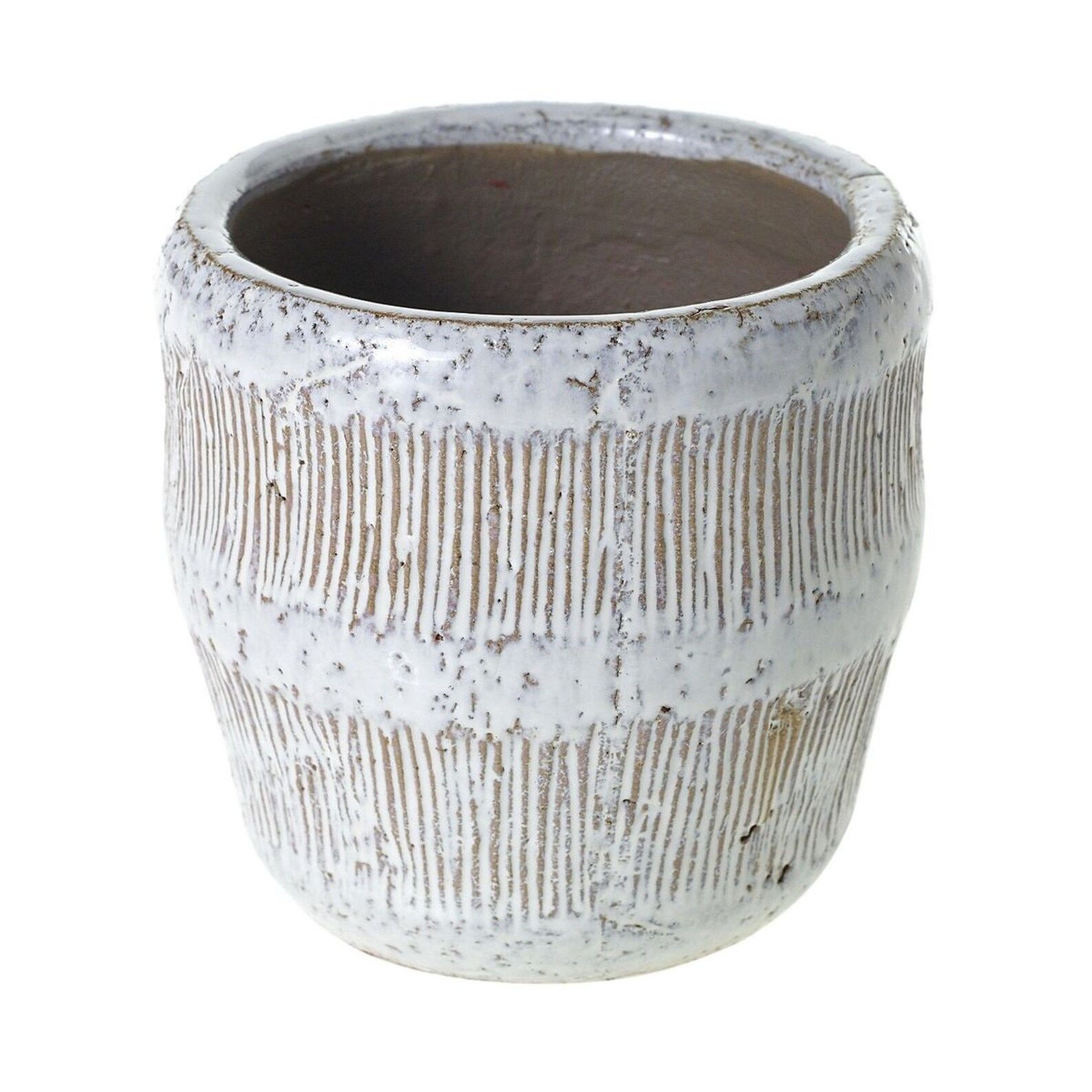 White Textured Pot Small: 5.25 or Large 7.25 - Etsy