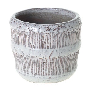 White Textured Pot Small: 5.25 or Large 7.25 - Etsy