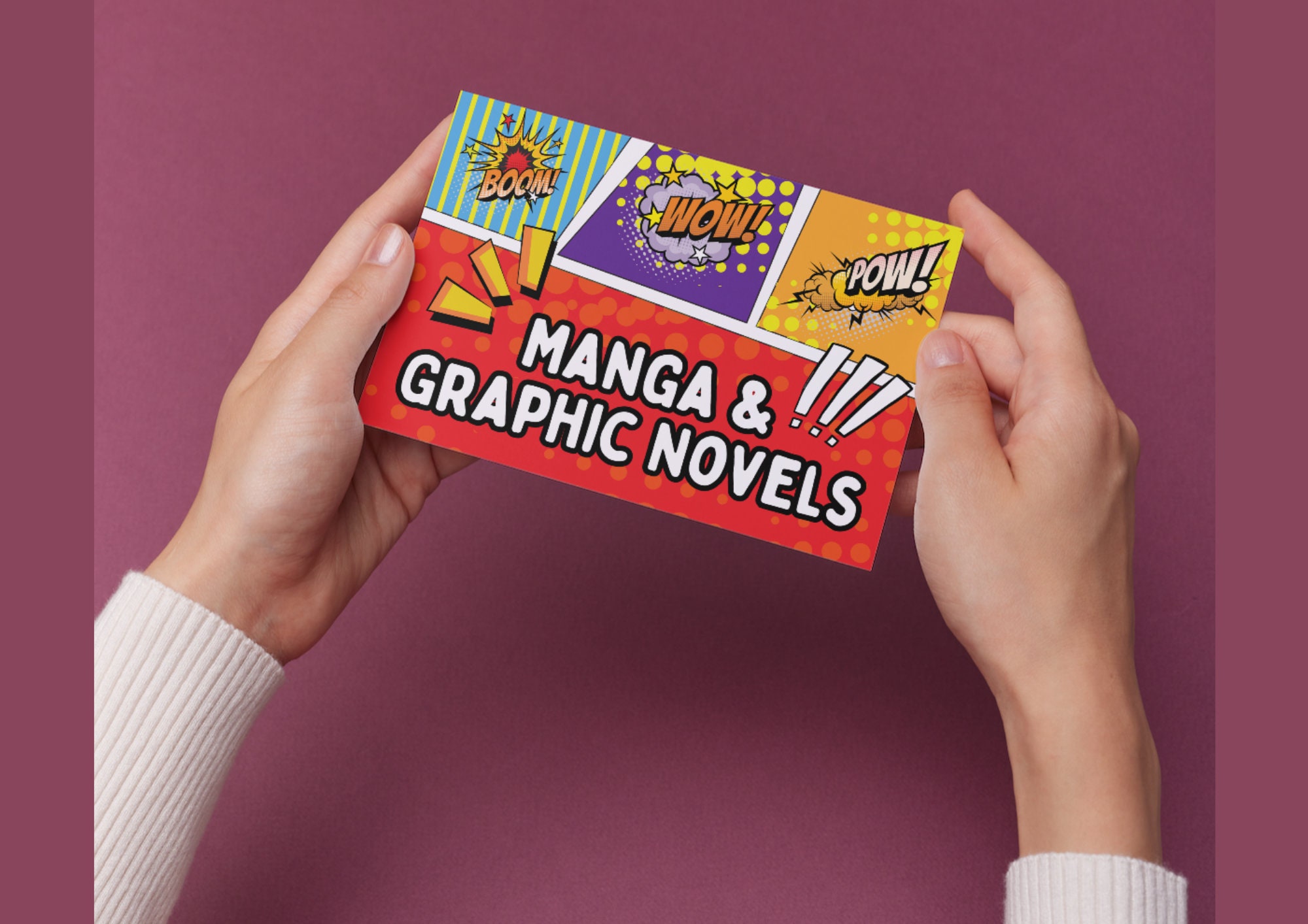 School Library Genre Poster – Manga, Graphic Novels, Comic Books - Etsy