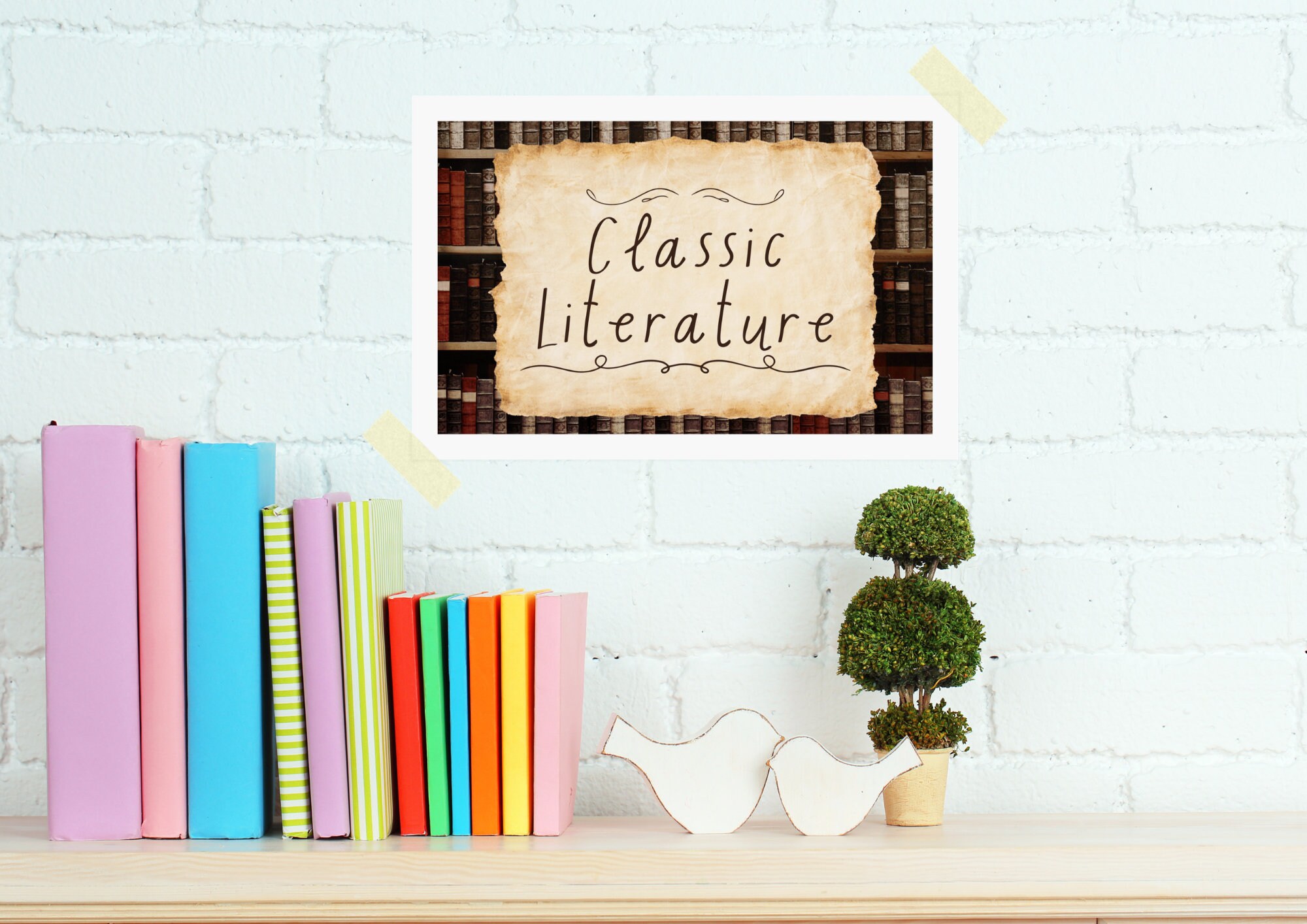 Educational School Library Genre Poster Classroom Decor Reading Corner ...