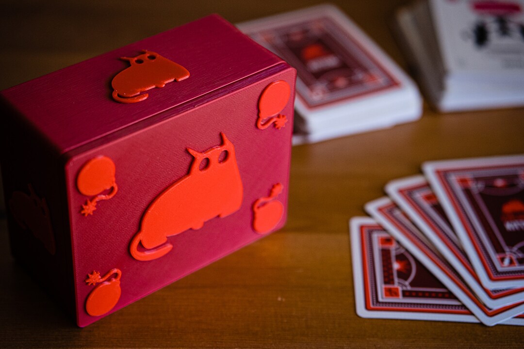 Exploding Kittens Deluxe Card Storage Box - Etsy