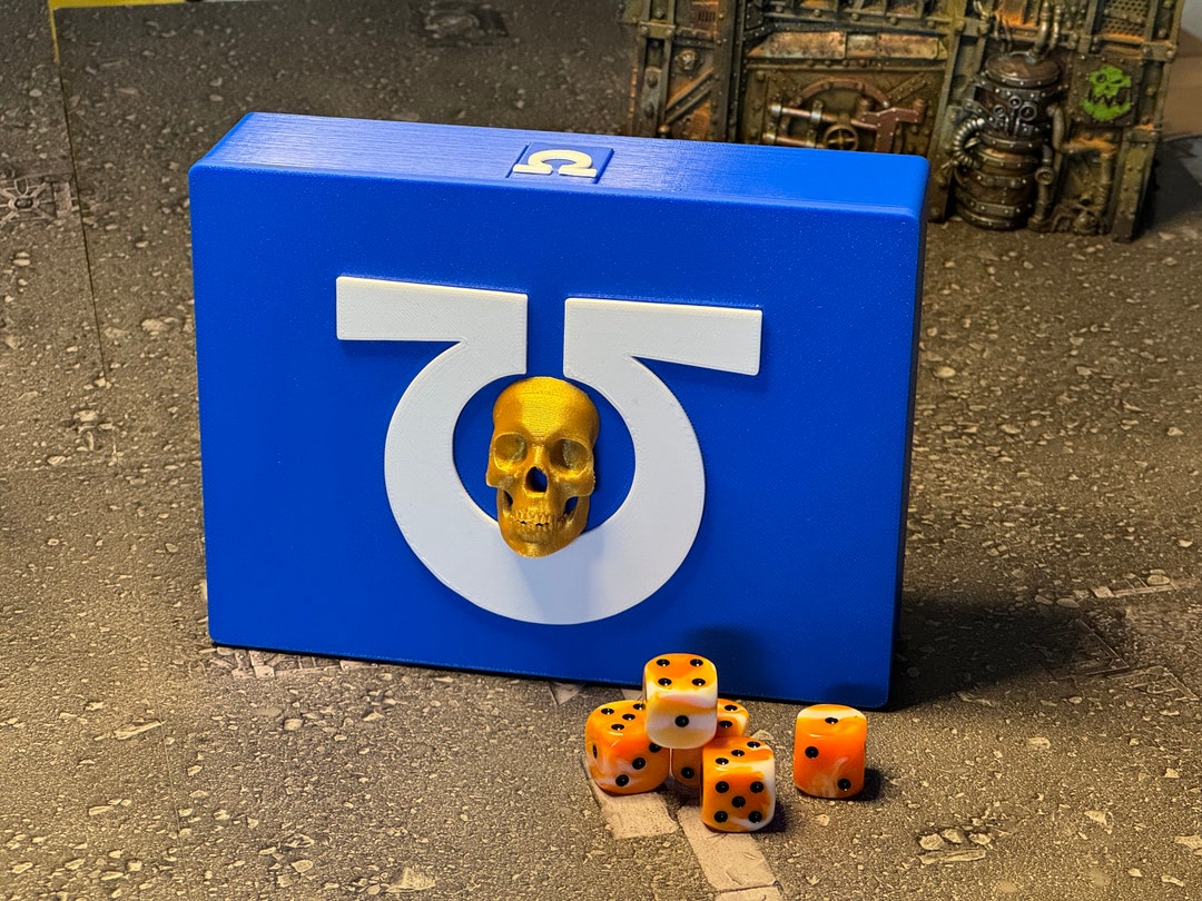 Ultramarines Box for Space Marine Dice and Tokens - Etsy