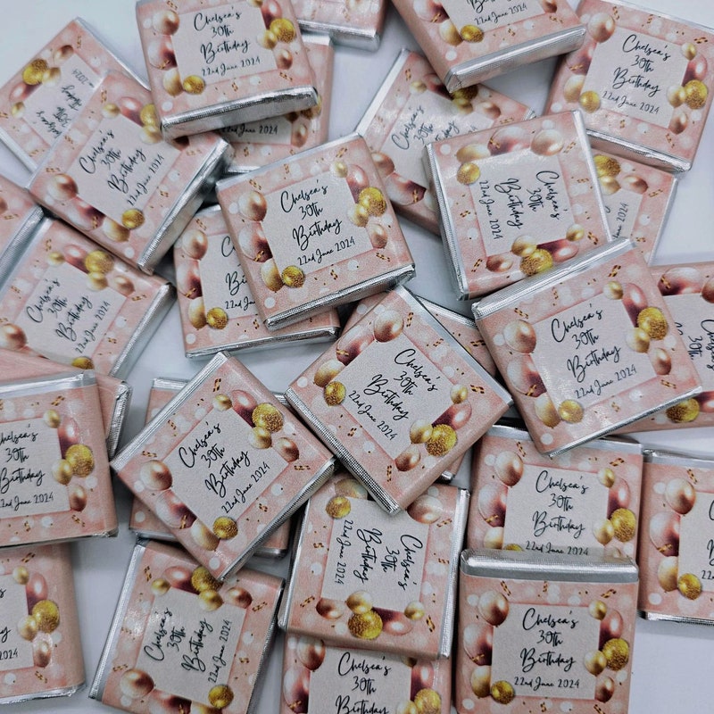 Mini Chocolates for Birthday - Etsy UK