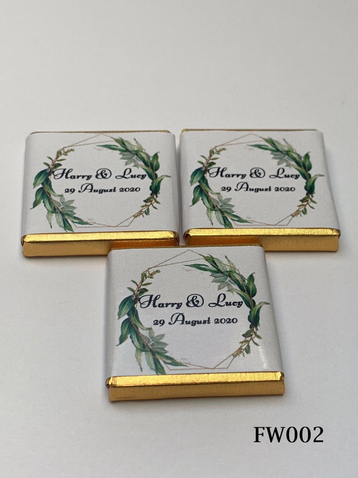 50 Personalised Chocolate Wedding Favours - Etsy