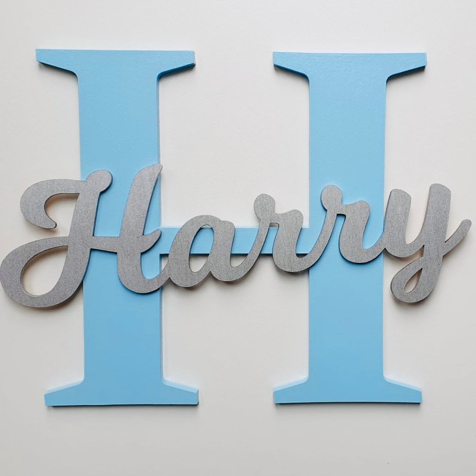 Personalised Letter & Word MDF Letter and Ply Script Sign | Etsy UK