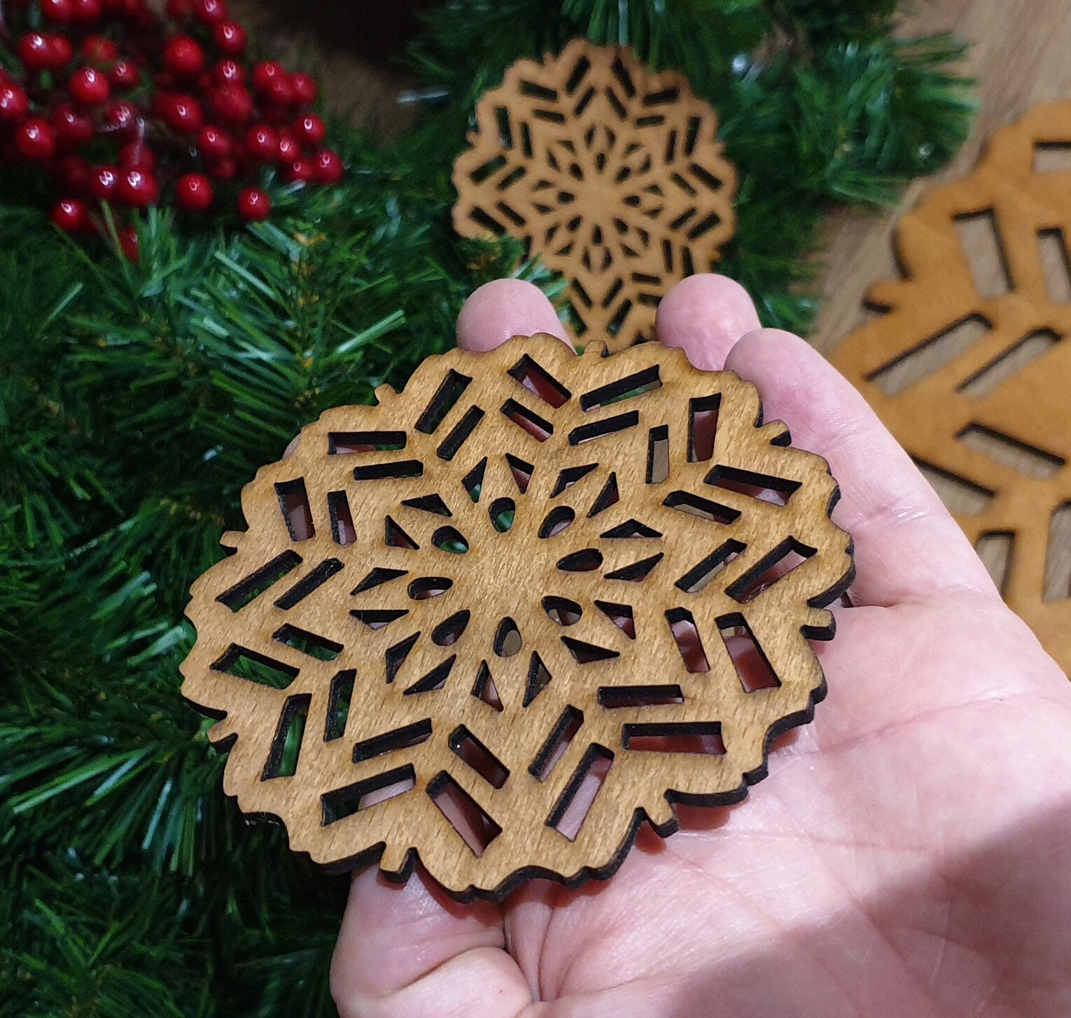 Mandela Snowflake Place Mats and Coaster Sets Christmas - Etsy UK