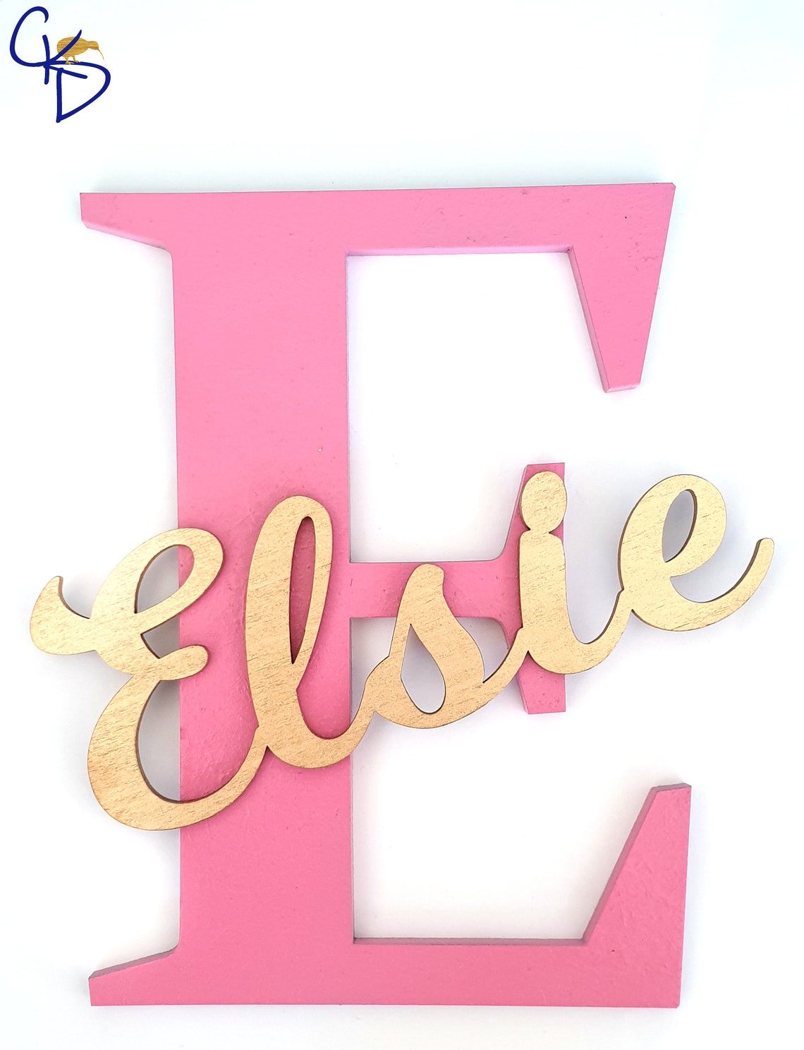 Personalised Letter & Word MDF Letter and Ply Script Sign | Etsy UK