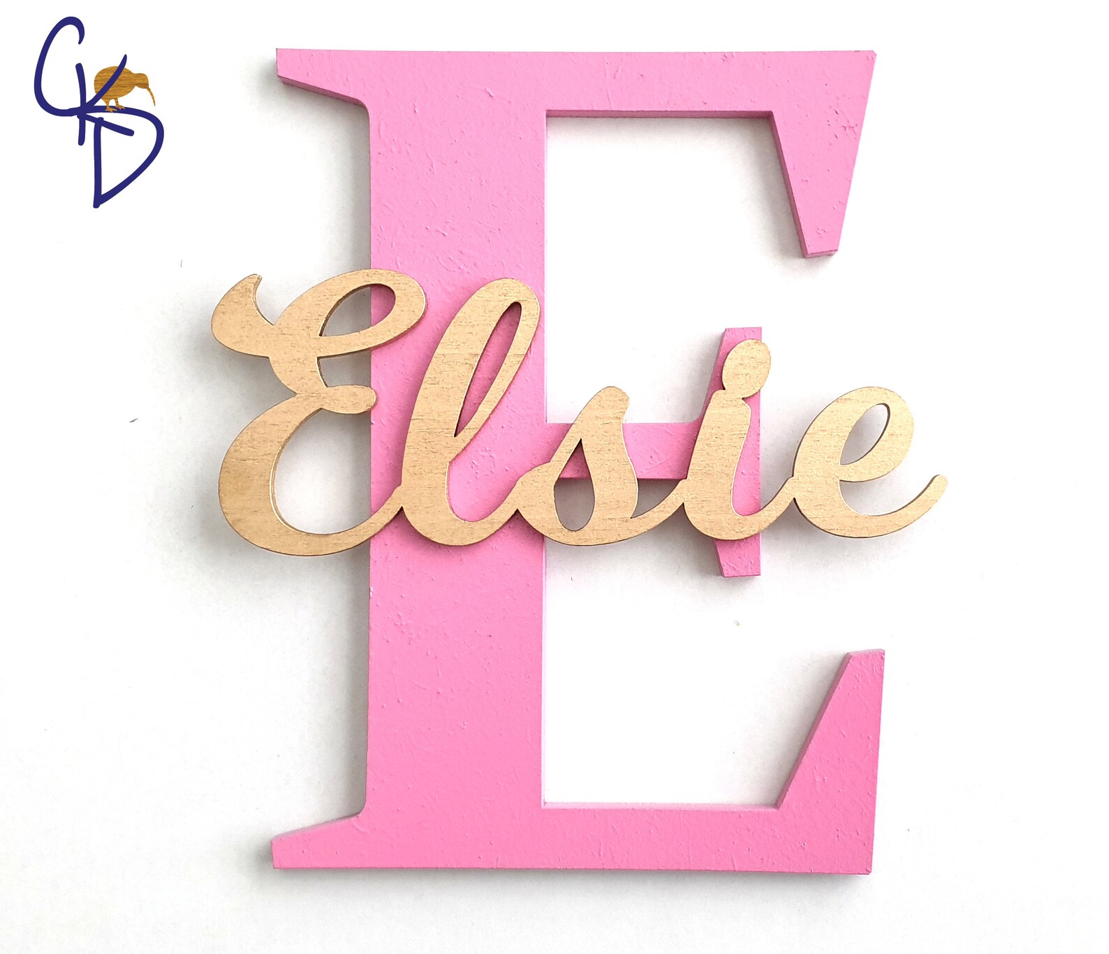 Personalised Letter & Word MDF Letter and Ply Script Sign | Etsy UK