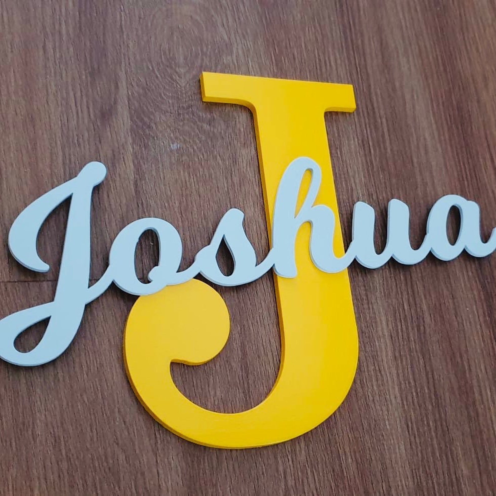 Personalised Letter & Word MDF Letter and Ply Script Sign | Etsy UK