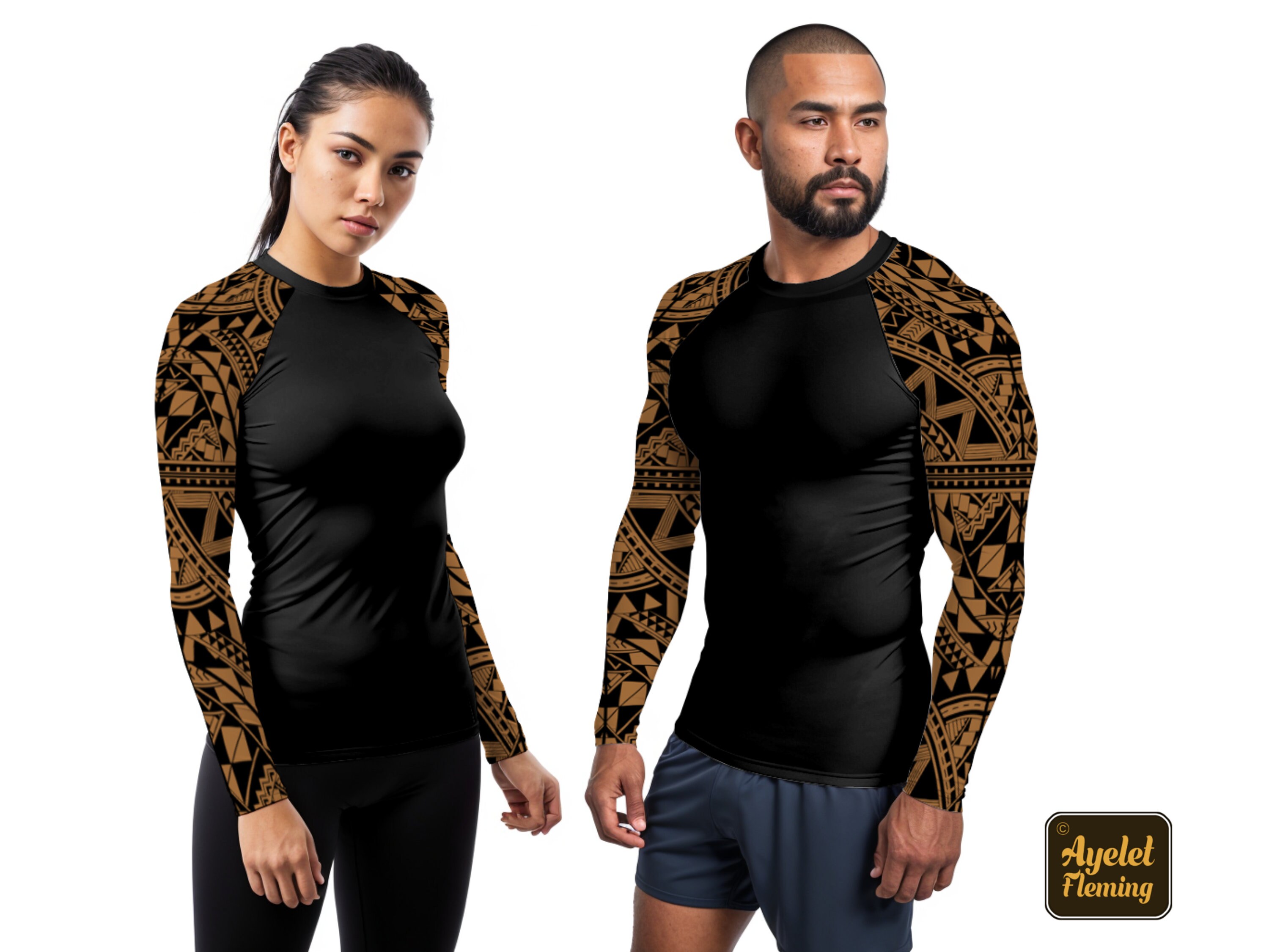 Polynesian Tribal His and Hers Shirts - Hawaiian Shirt Tropical ...