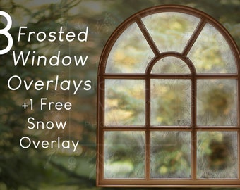 Winter Window Frame Overlay - Etsy
