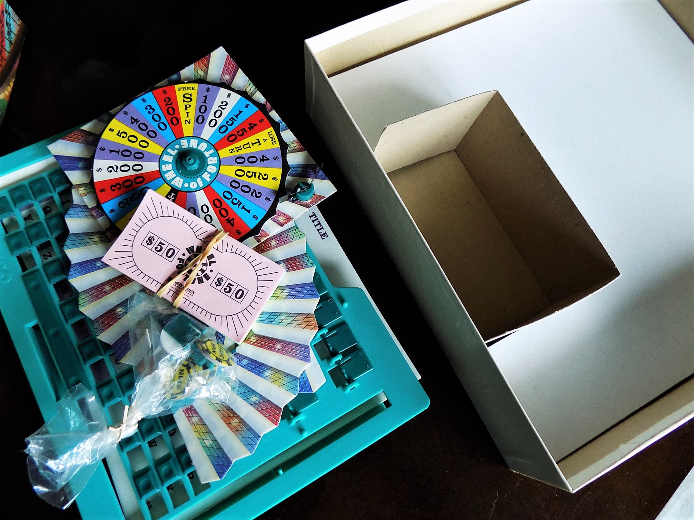 Vintage 1992 Wheel Of Fortune Tyco Game Etsy