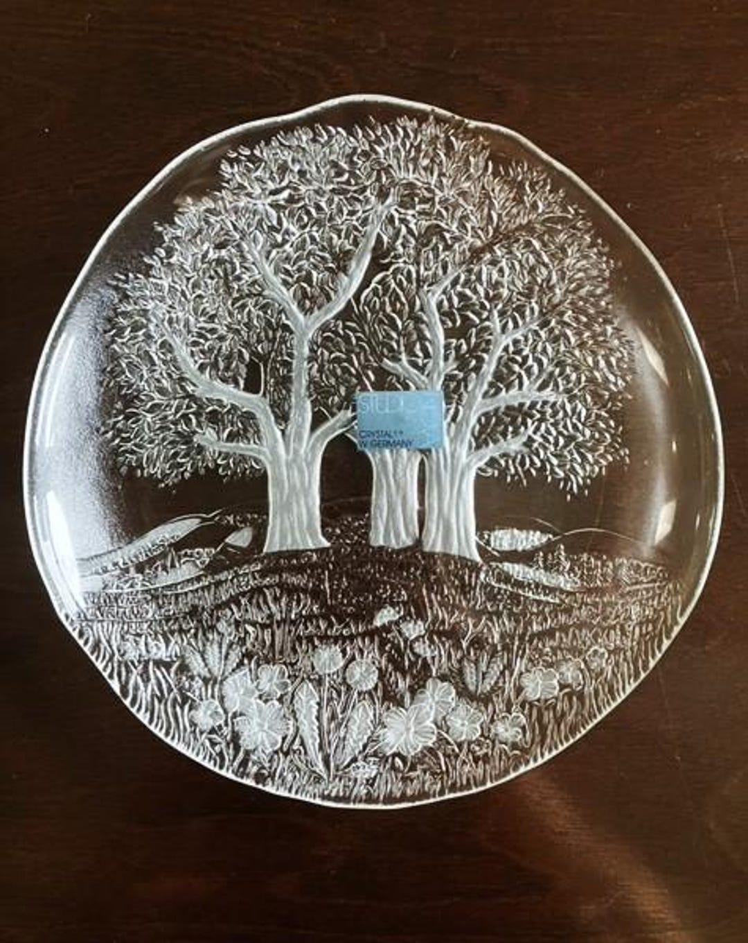 7 Crystal, Sun Valley Salad Plates by Studio Nova W. Germany, 7.5” - Etsy