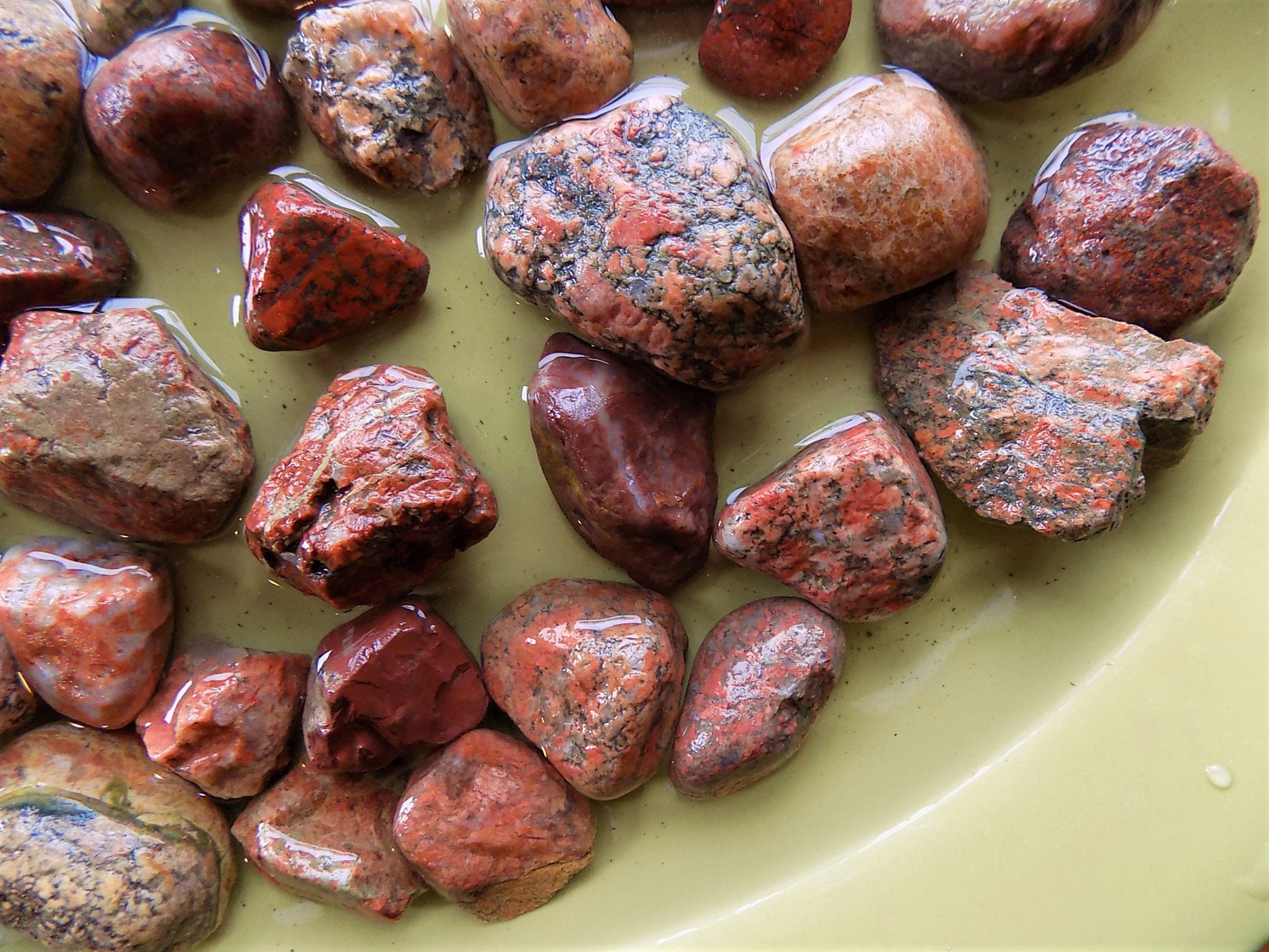 Small Rough Michigan Red Stone Mix Jasper Unakite - Etsy