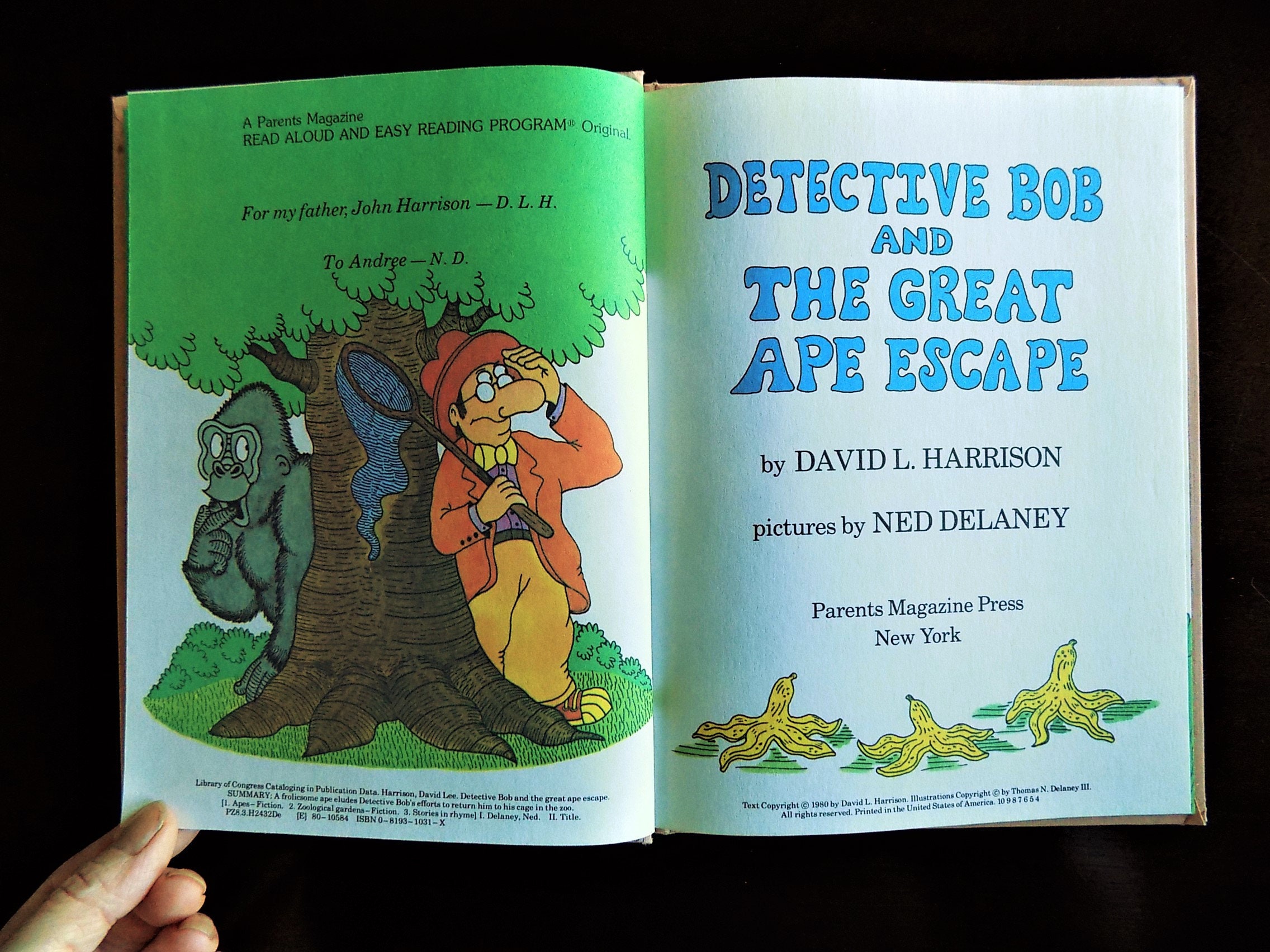 Detective Bob and the Great Ape Escape Book Kids Children Hard Cover ...