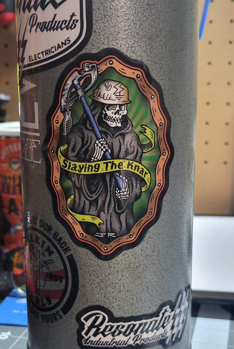 Slaying the Knar Sticker - Etsy