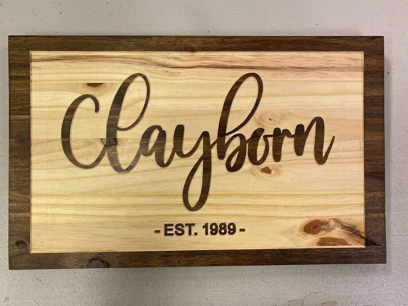 11in X 18in Custom Sign With Border - Etsy