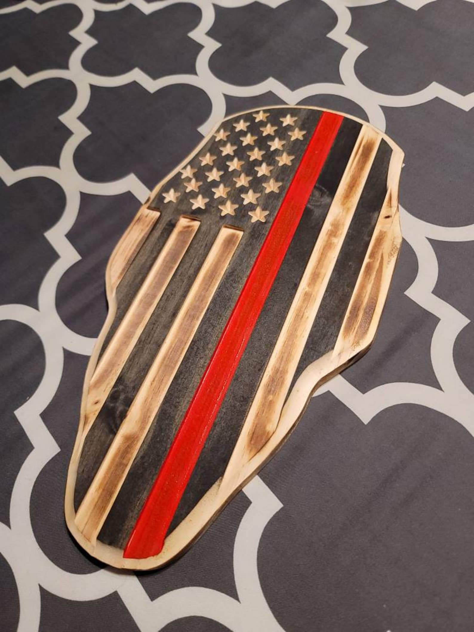 Customizable European Deer Skull Mount Plaque - Torched Black Flag ...