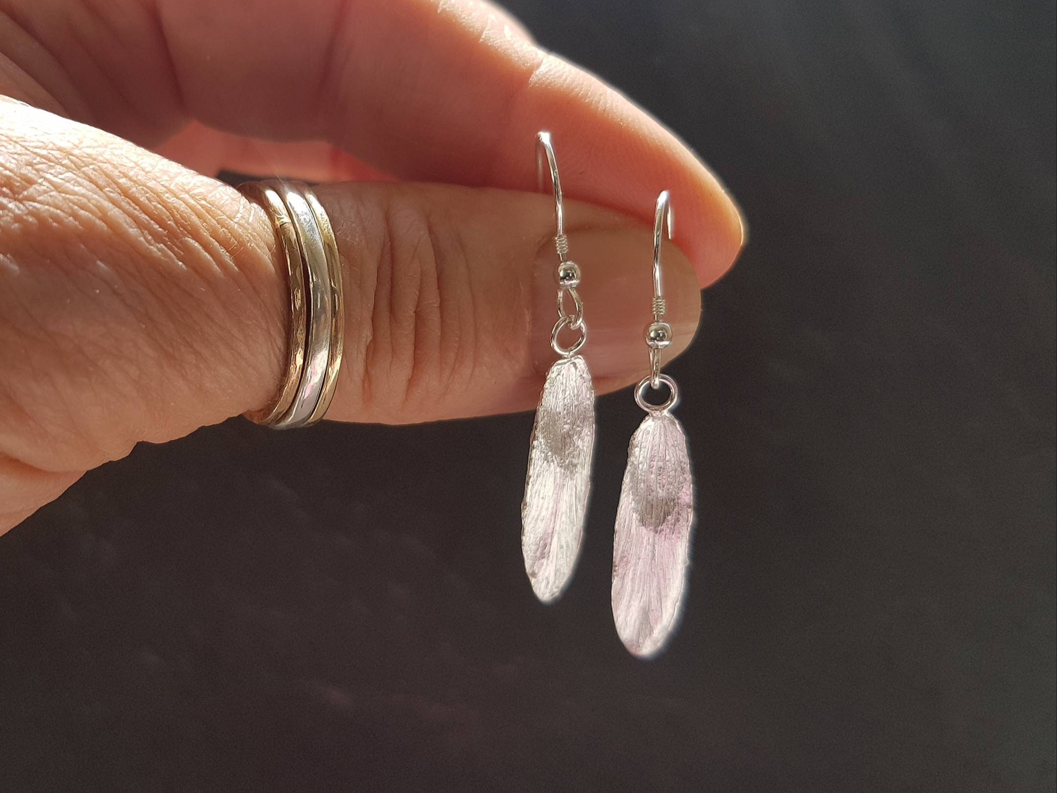 Silver Ash Key Earrings Ash Keys in Silver Handmade Silver | Etsy Singapore