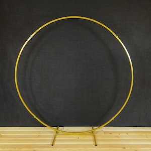 Round Metal Wedding Arch, Iron Round Arch, Ring Arch, Circle Wedding ...
