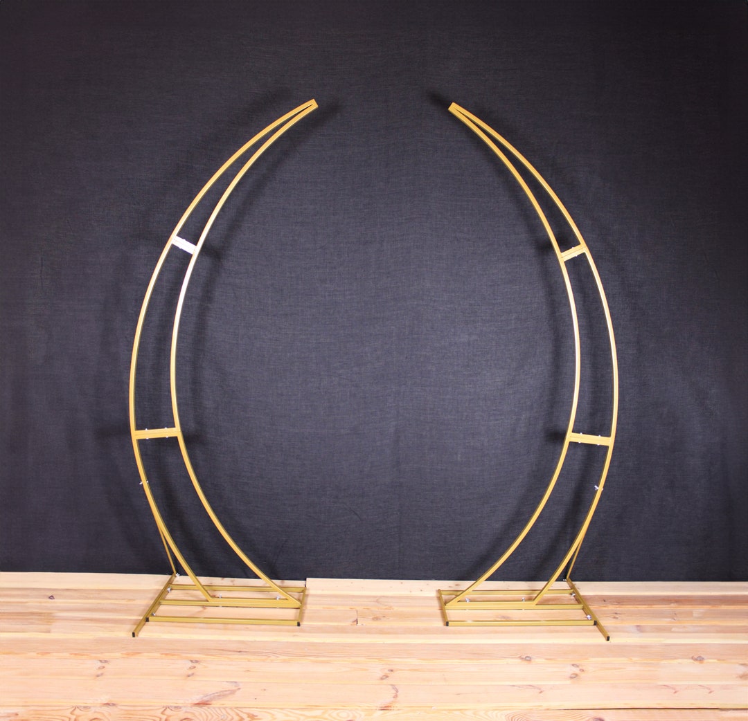 Backdrop Stands, Crescent Wedding Stands, Set of Two, Wedding Backdrop ...