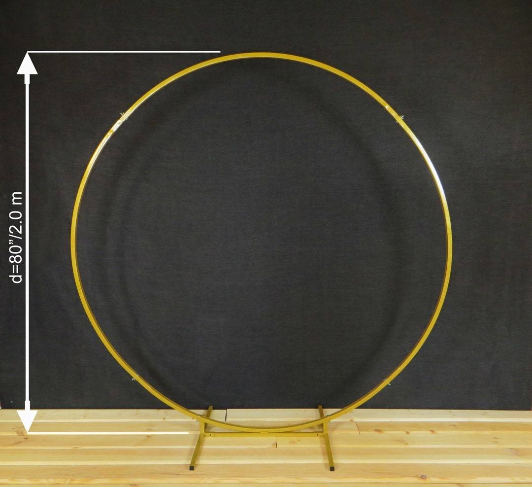 Round Metal Wedding Arch, Iron Round Arch, Ring Arch, Circle Wedding ...
