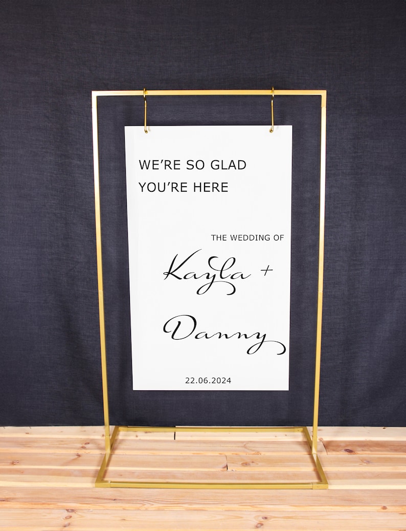 Wedding Seating Chart Stand, Metal Frame, Party Signage - Etsy
