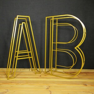 Huge Metal Letters,24" Tall, Wedding Letters, Baby Shower Letters, Big ...