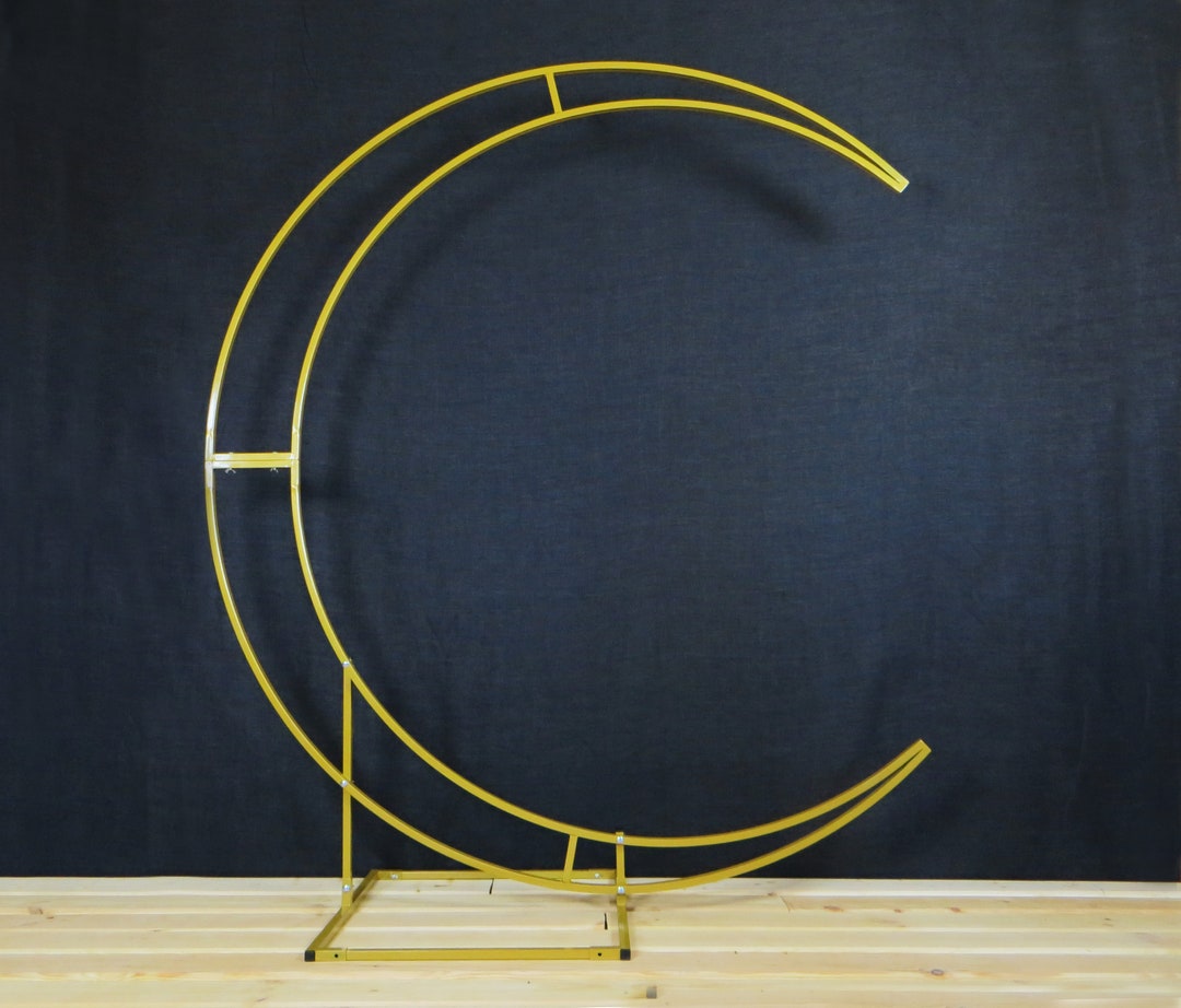 Wedding Arch, Moon Wedding Arch, Wedding Decoration, Metal Arch, Gold ...