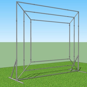 Three Square Wedding Arch, Rectangular Metal Arch, Backdrop Arch ...