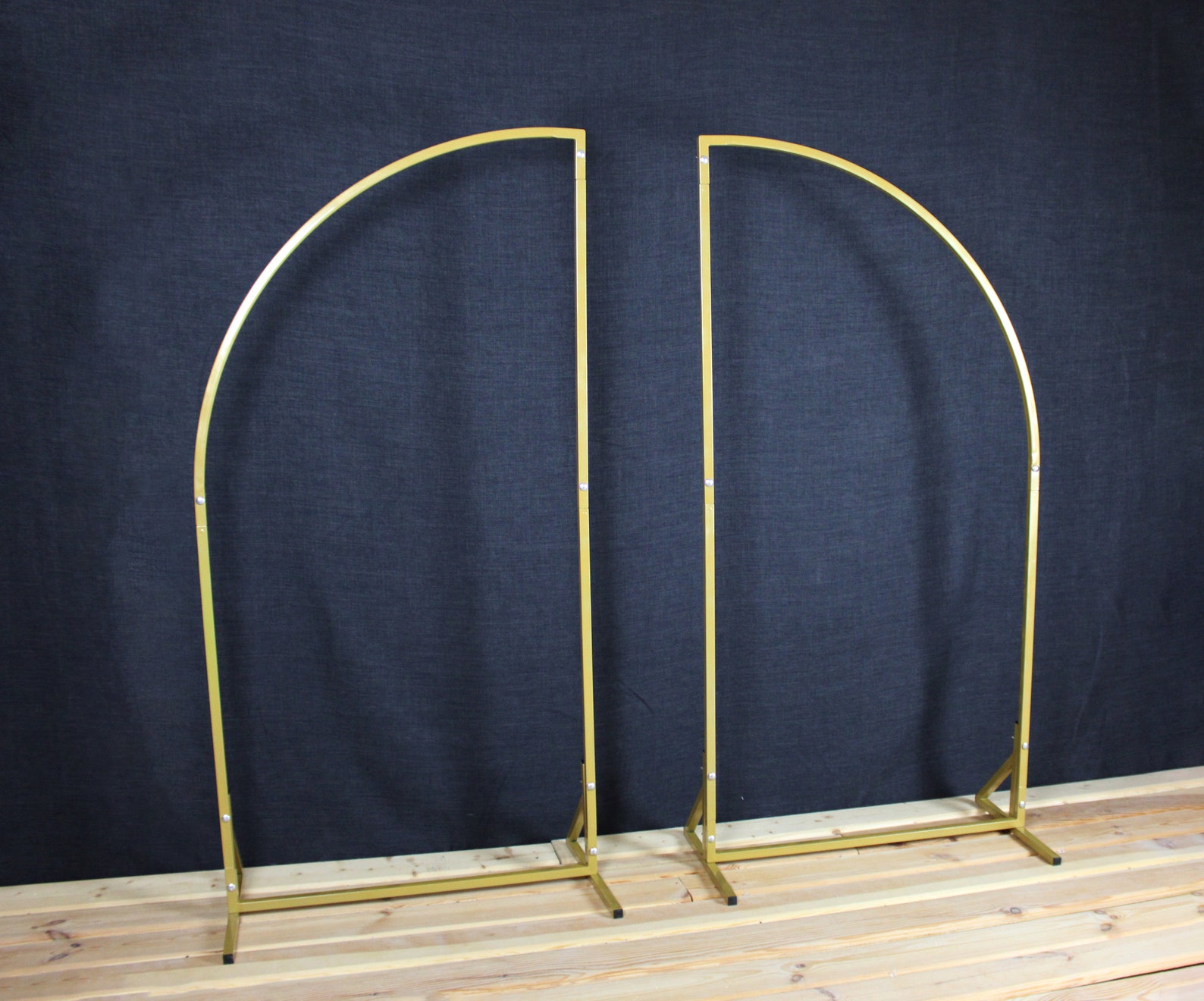 Handmade Metal Wedding Arch Stands, Oval Backdrop Decoration (set of 2 ...