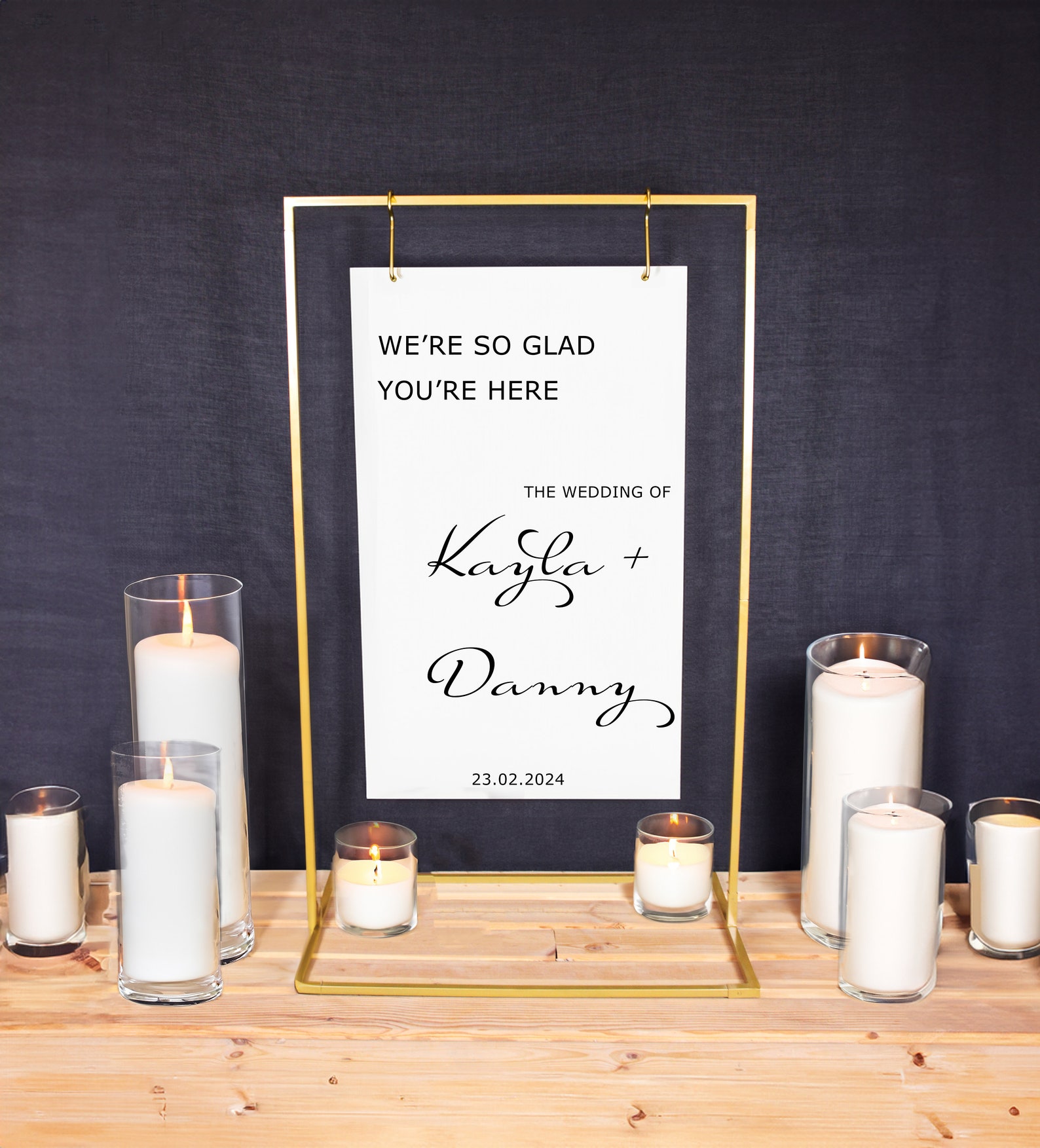 Wedding Seating Chart Stand, Metal Frame, Party Signage - Etsy