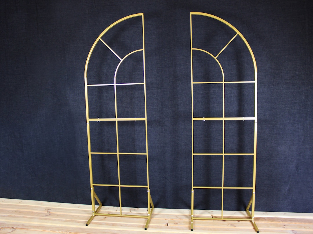 2-in-1 Metal Wedding Arch, Oval Arbor Stands, Handmade - Etsy