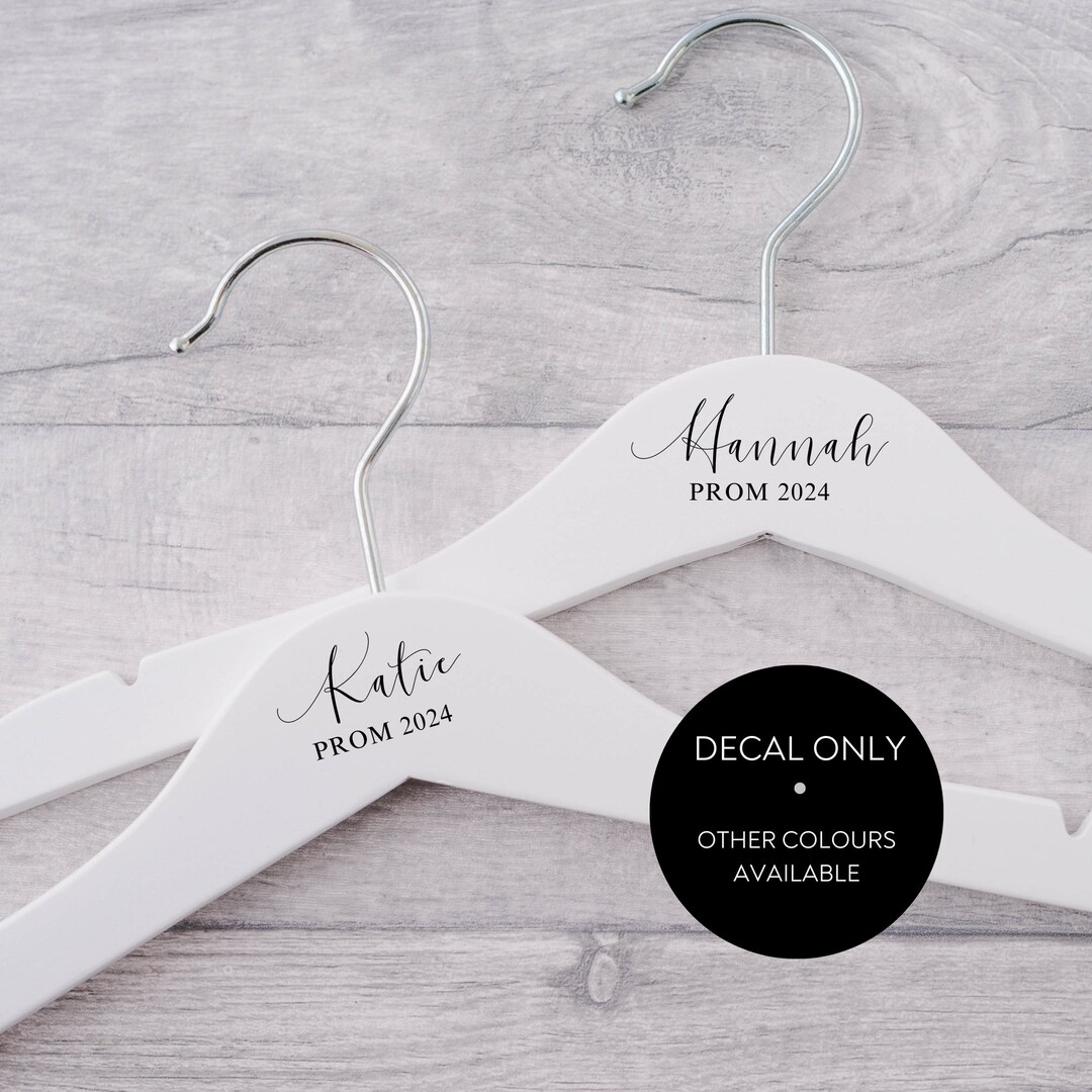 Prom 2025 Hanger Name VINYL DECAL ONLY, Personalised Prom Hanger ...