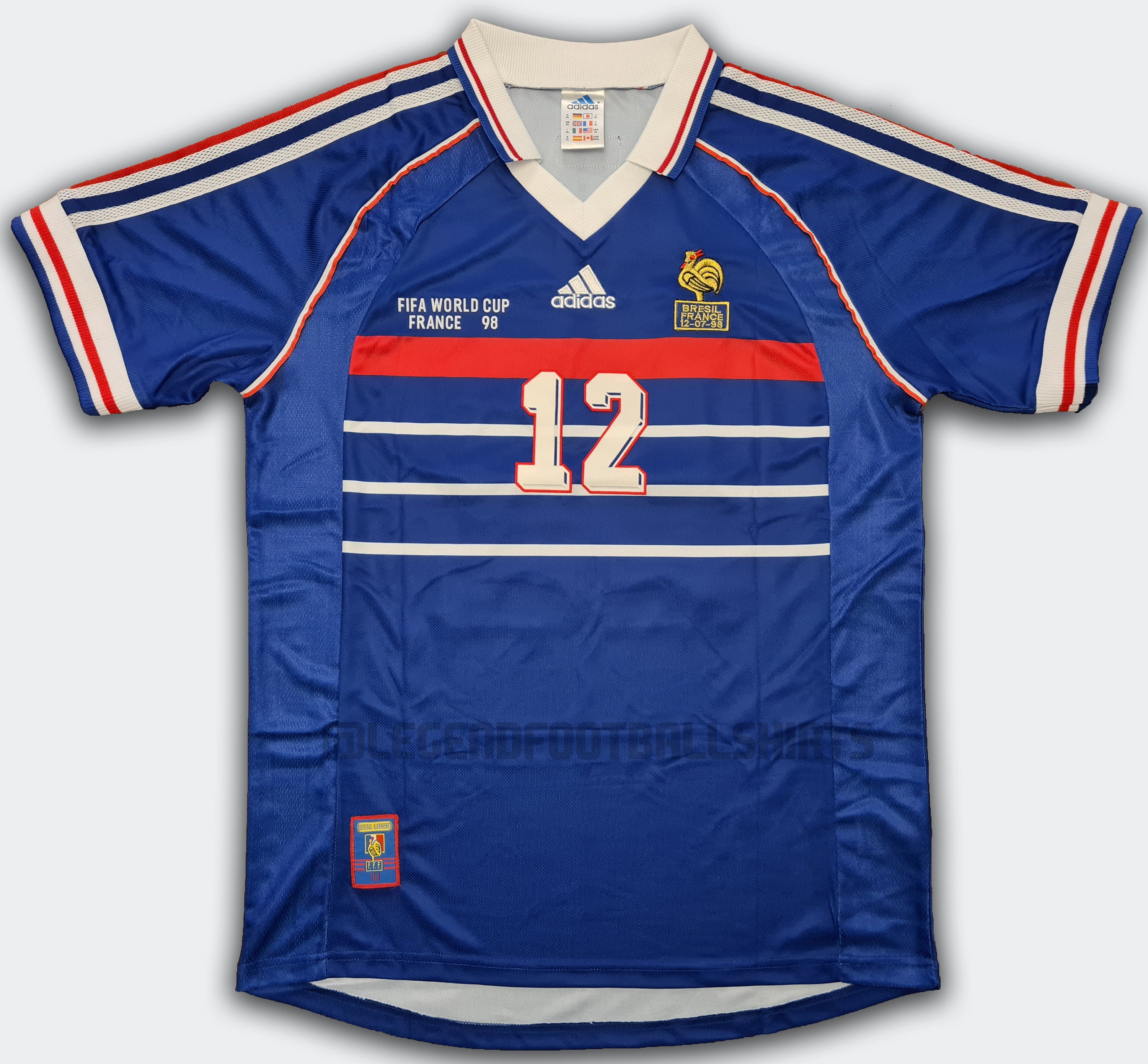France 1998 Classic Retro Football Shirt World Cup HENRY 90s | Etsy